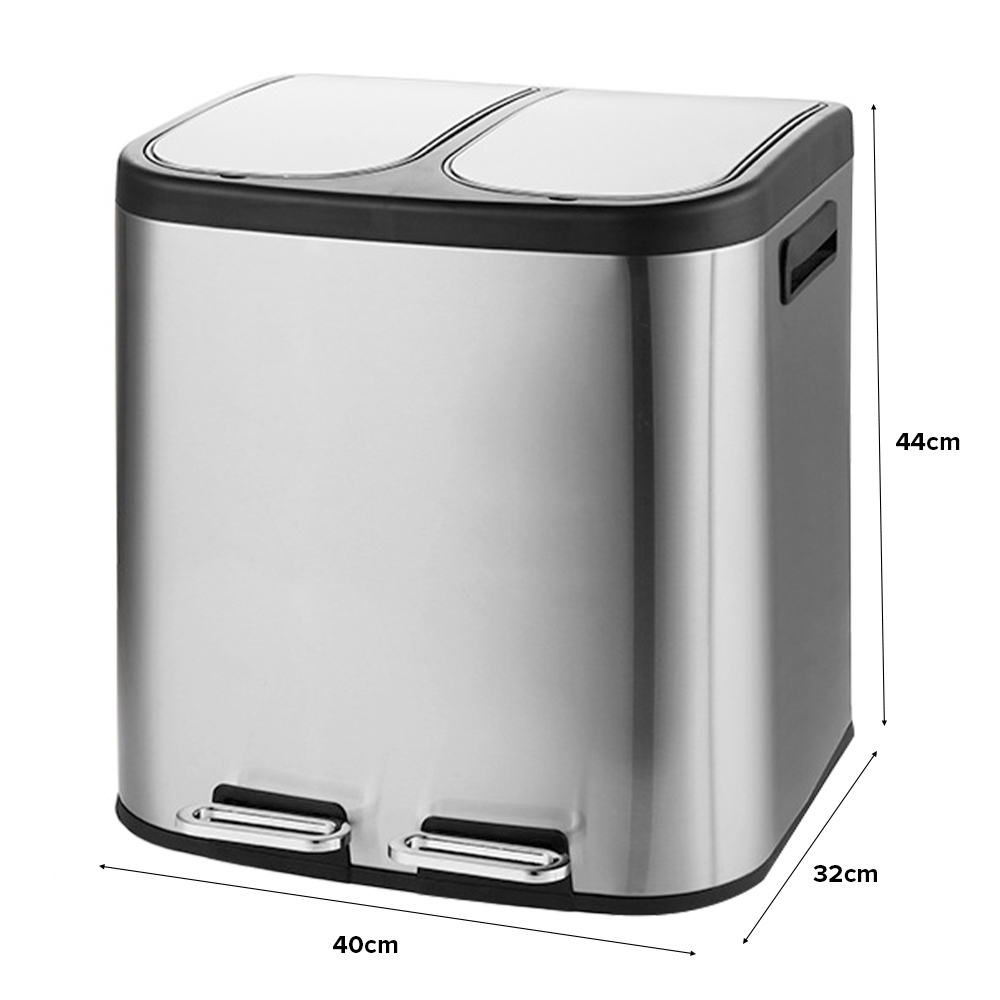 🇸🇬NestHome🇸🇬 KANT Dual Compartment Recycle Bin / Rubbish Bin / Pedal ...
