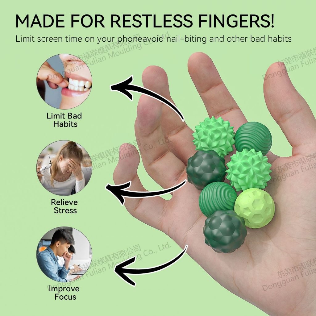 Silicon Magnetic Ball Fidget Finger Stress Relieve Sensory Focus ...