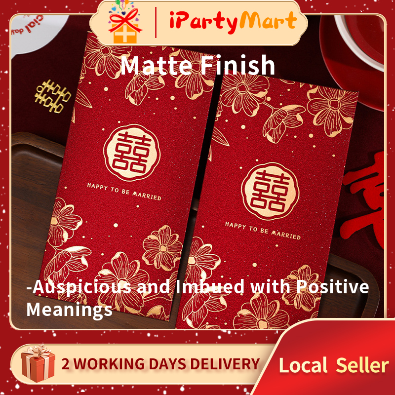 [SG] 🎁 Premium Wedding Red Packets 🎉 Happiness Envelopes 💍 Engagement ...