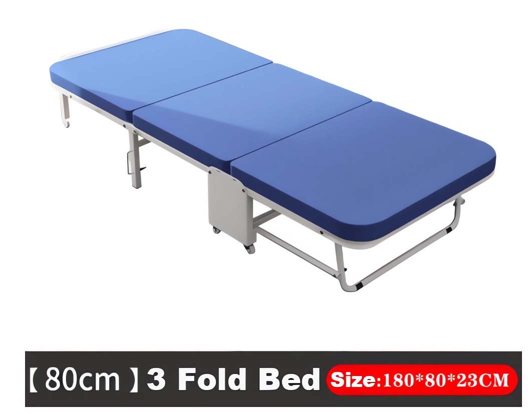 3 Fold Bed Foldable Single Bed Folding Queen Metal Foldable Bed Frame ...