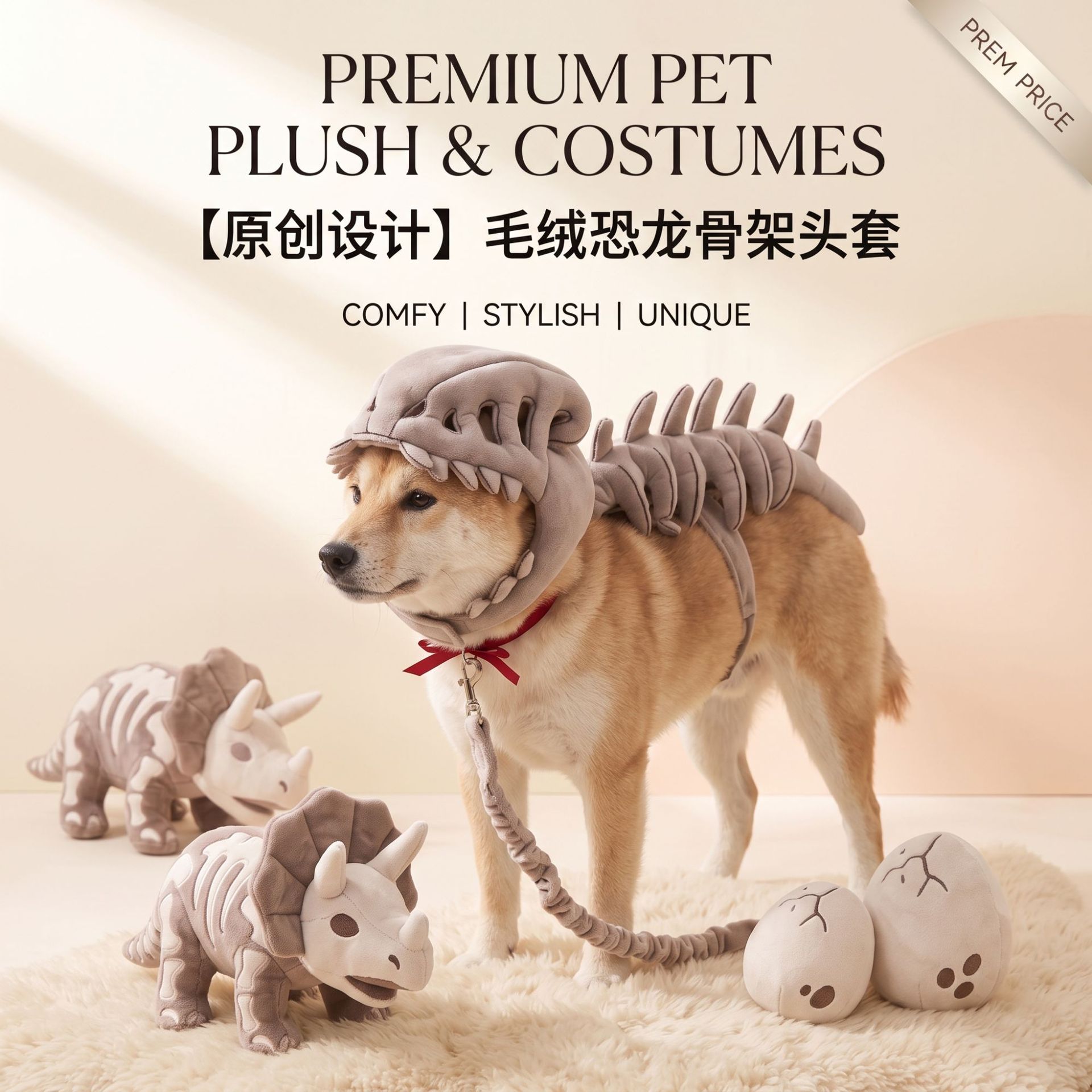【SG】Dinosaur Skeleton Costume Set Dinosaur Skeleton Plush Costume Funny ...