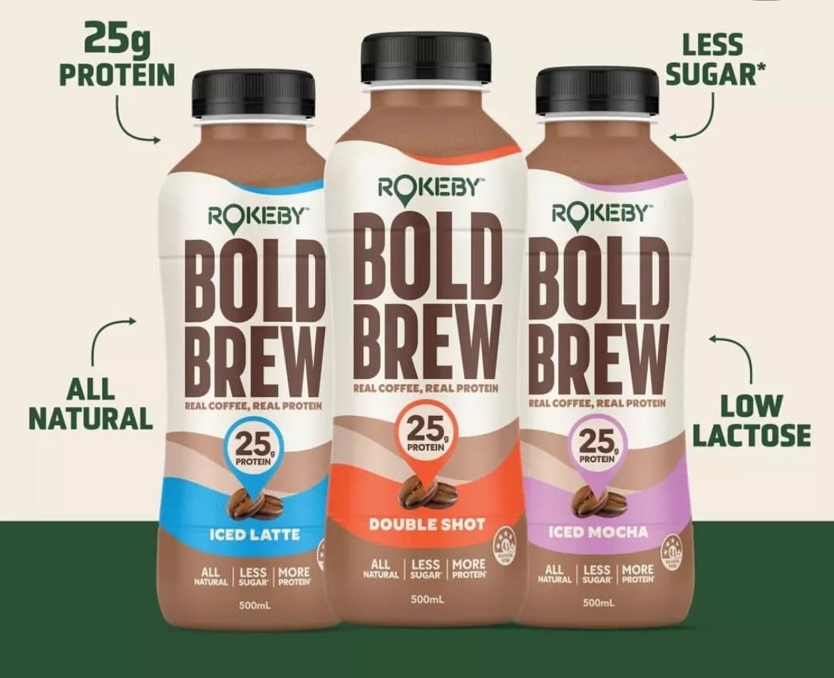 ROKEBY PROTEIN SMOOTHIES 425ml x 4 Bottles/ ROKEBY FITMILK LOW FAT ...