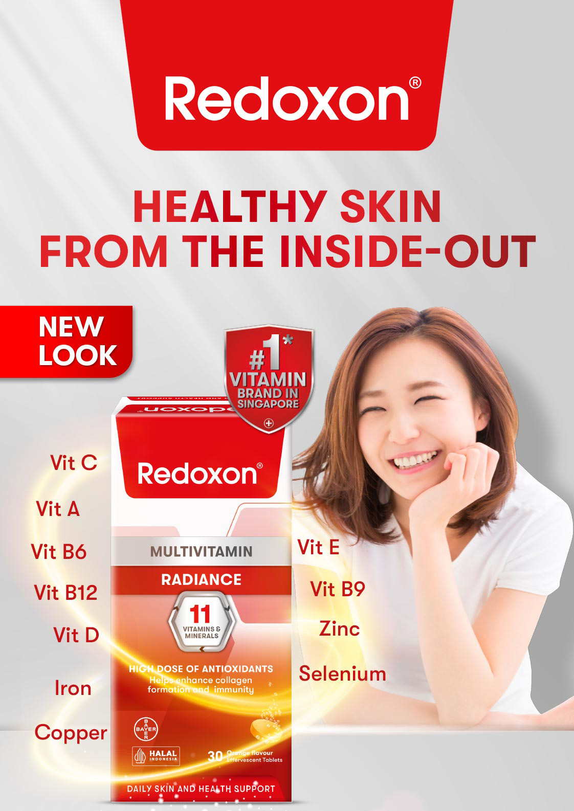 [Bundle of 2] Redoxon Multivitamin Radiance 30 Effervescent Tablets ...