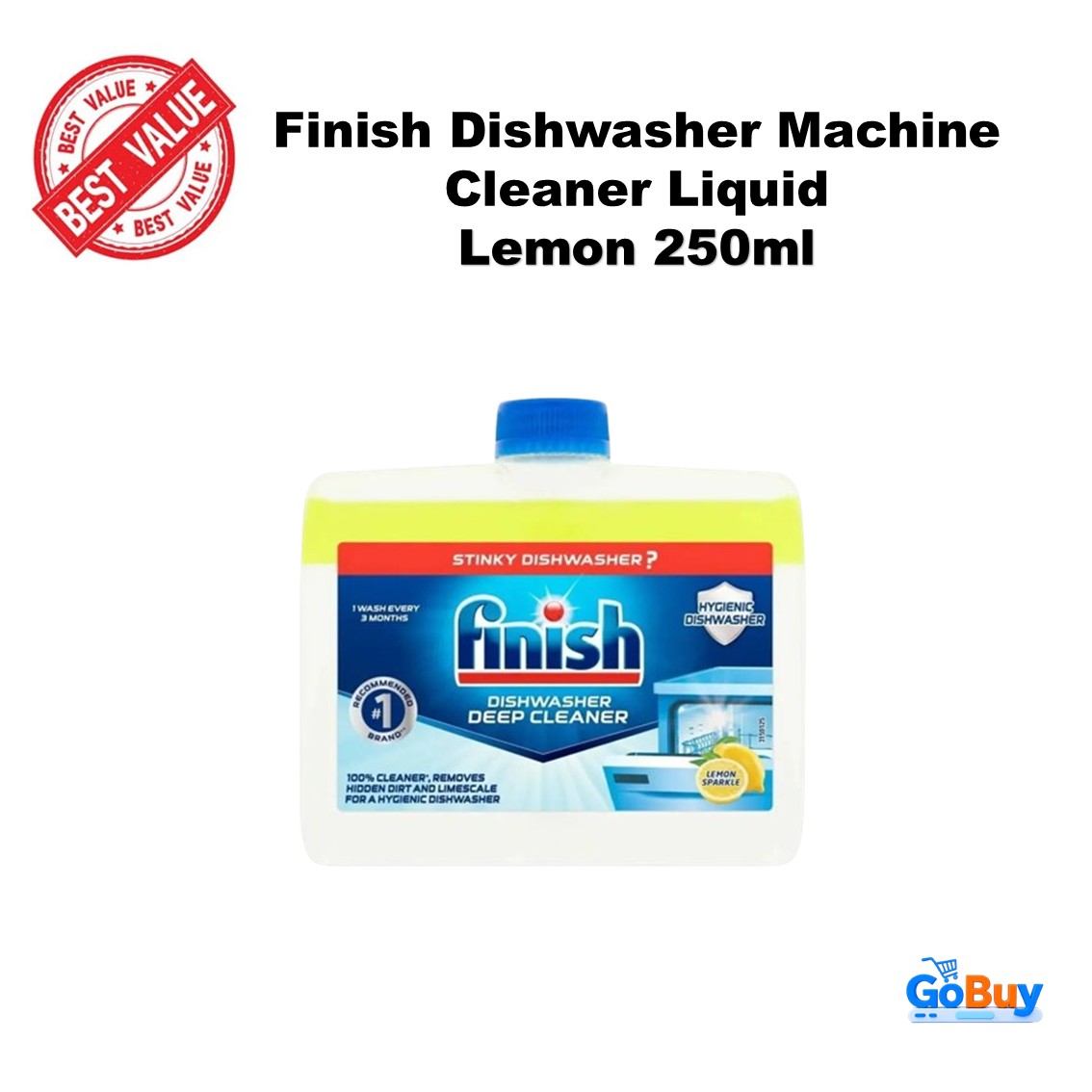 Finish Dishwasher Machine Cleaner 250ml/ Regular/ Lemon | Shopee Singapore