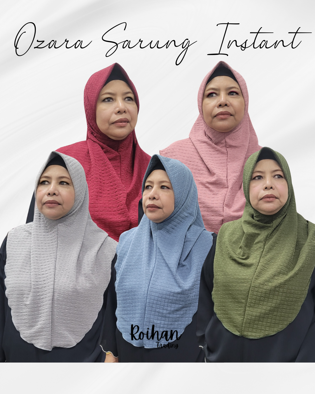 Ozara Sarung Instant (Crush) - Soft & good coverage | Shopee Singapore