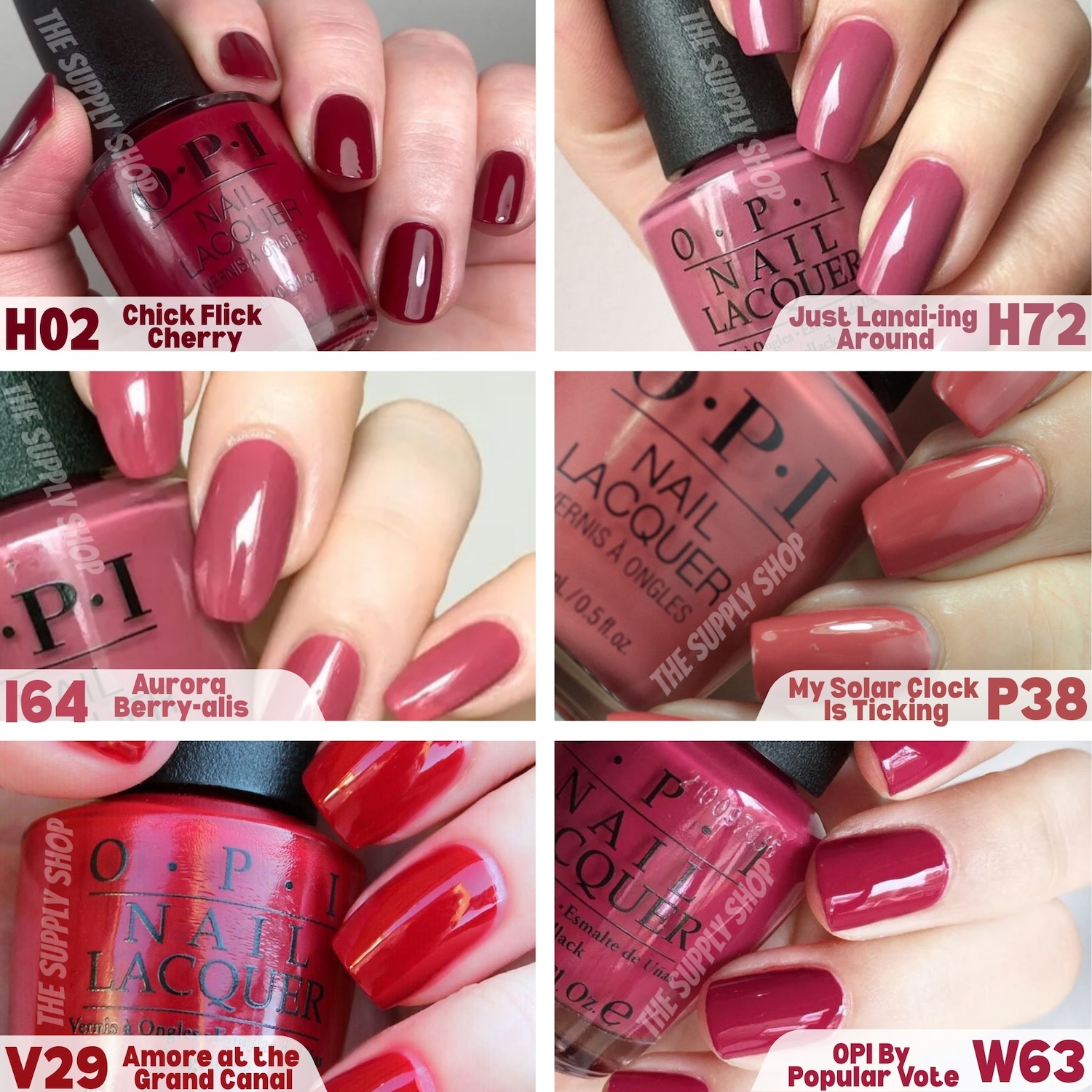 OPI SIA V29 Amore at Grand Canal W63 OPI By Popular Vote P38 My Solar ...