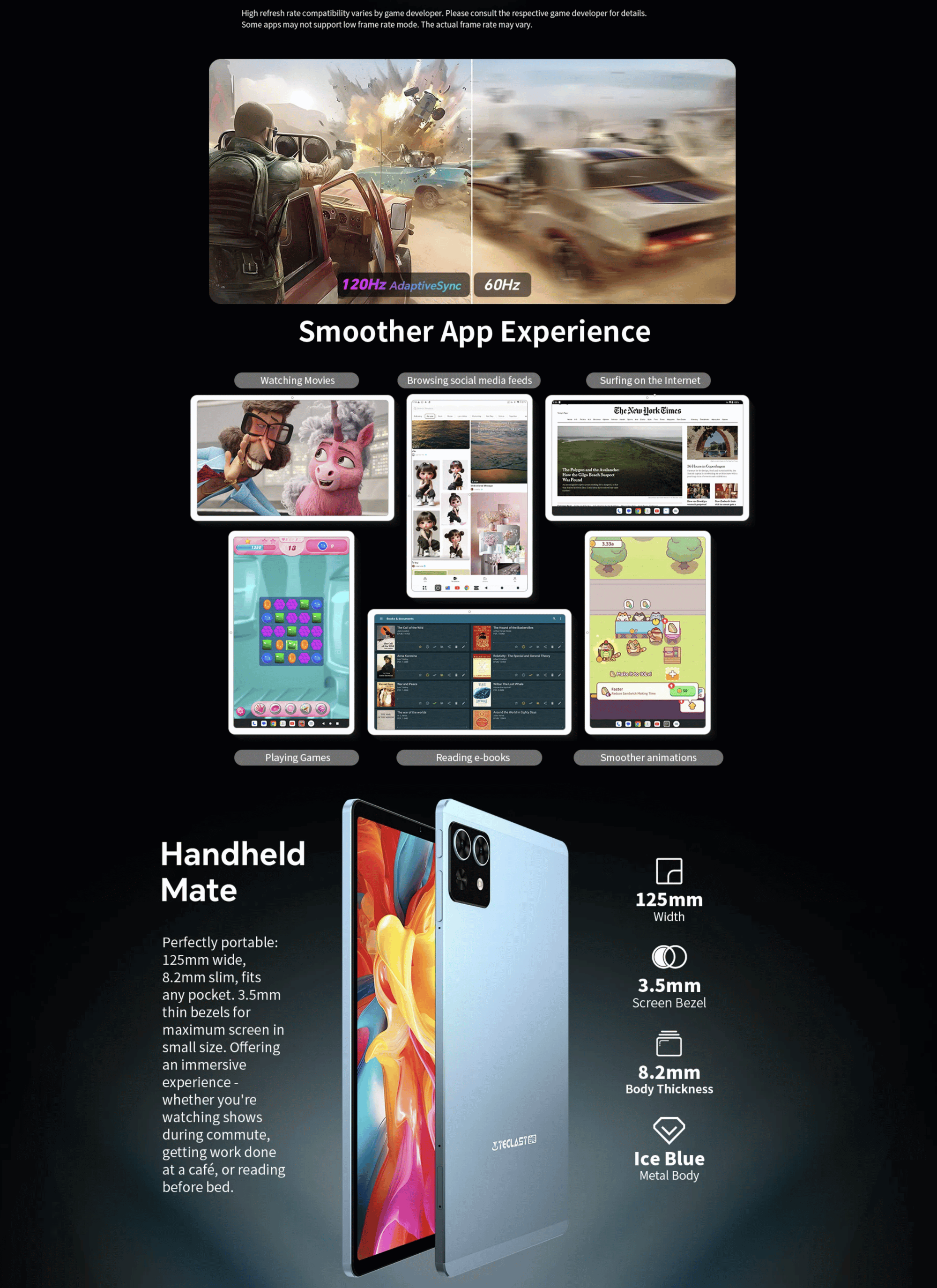 Teclast T50 Mini | 4G LTE | 8.7″ IPS 120Hz | Up to 20GB RAM + 128GB ROM ...