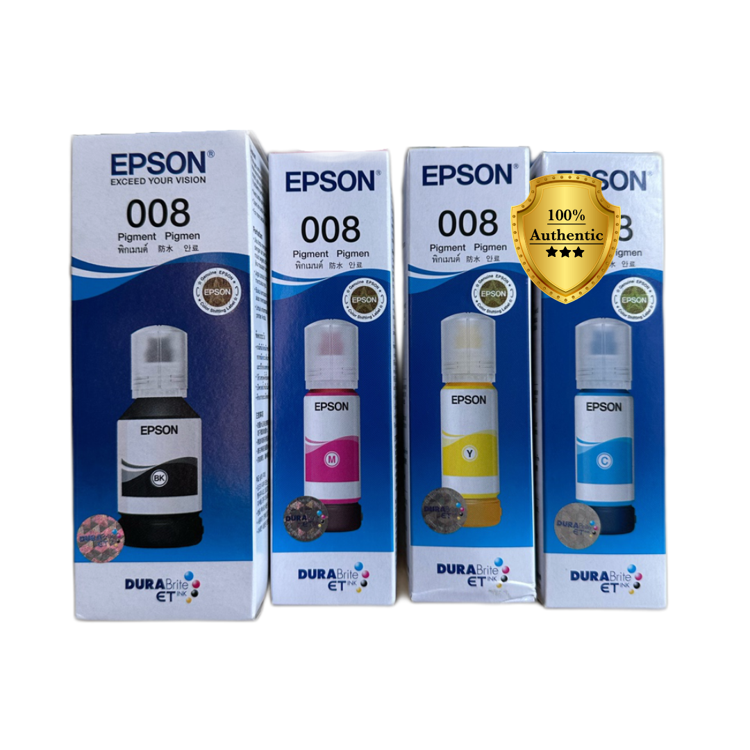 [Bundle Sets] Epson 008 Ink Bottle Set Epson 008 Black Epson Printer ...