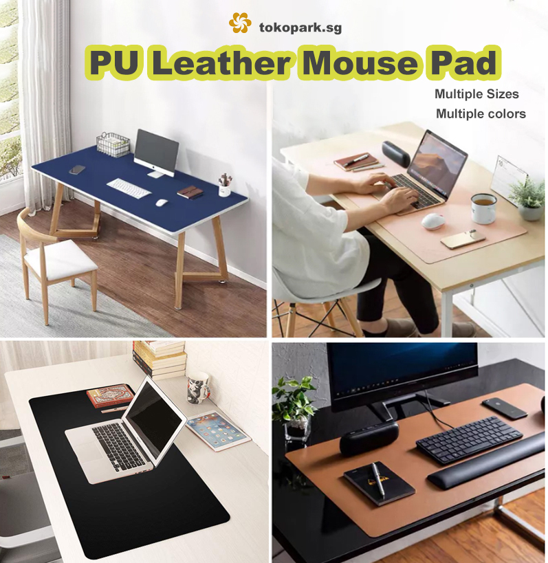 SG Waterproof Leather Desk Mouse Pad - Large Desktop Table Mat Laptop ...