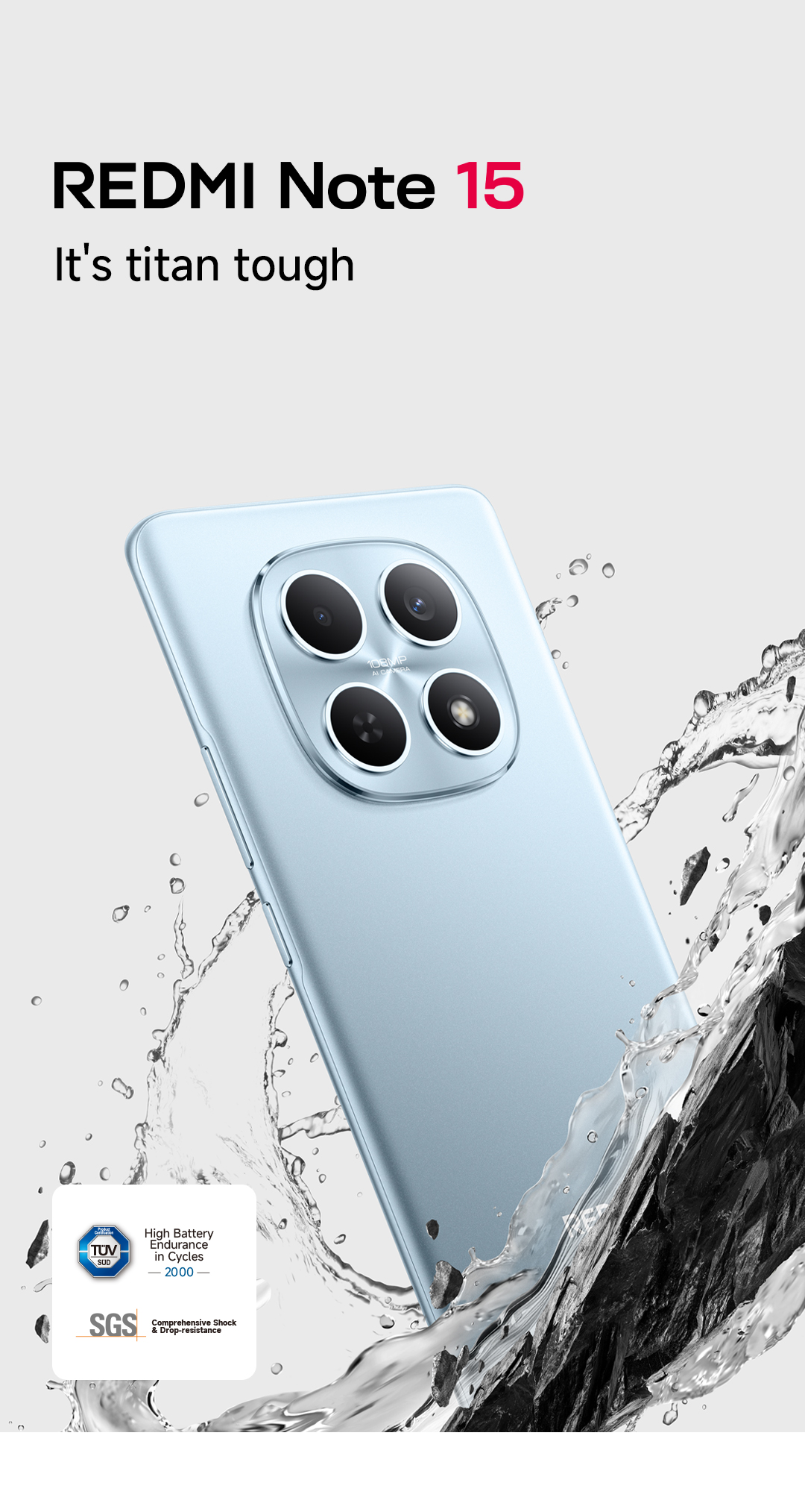 New REDMI Note 15 Smartphone | 6GB+128GB, Massive 6000mAh battery, High ...