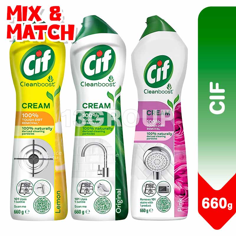 Cif Cream Multi Purpose Surface Cleaner / Powerful Cleaning Stain ...