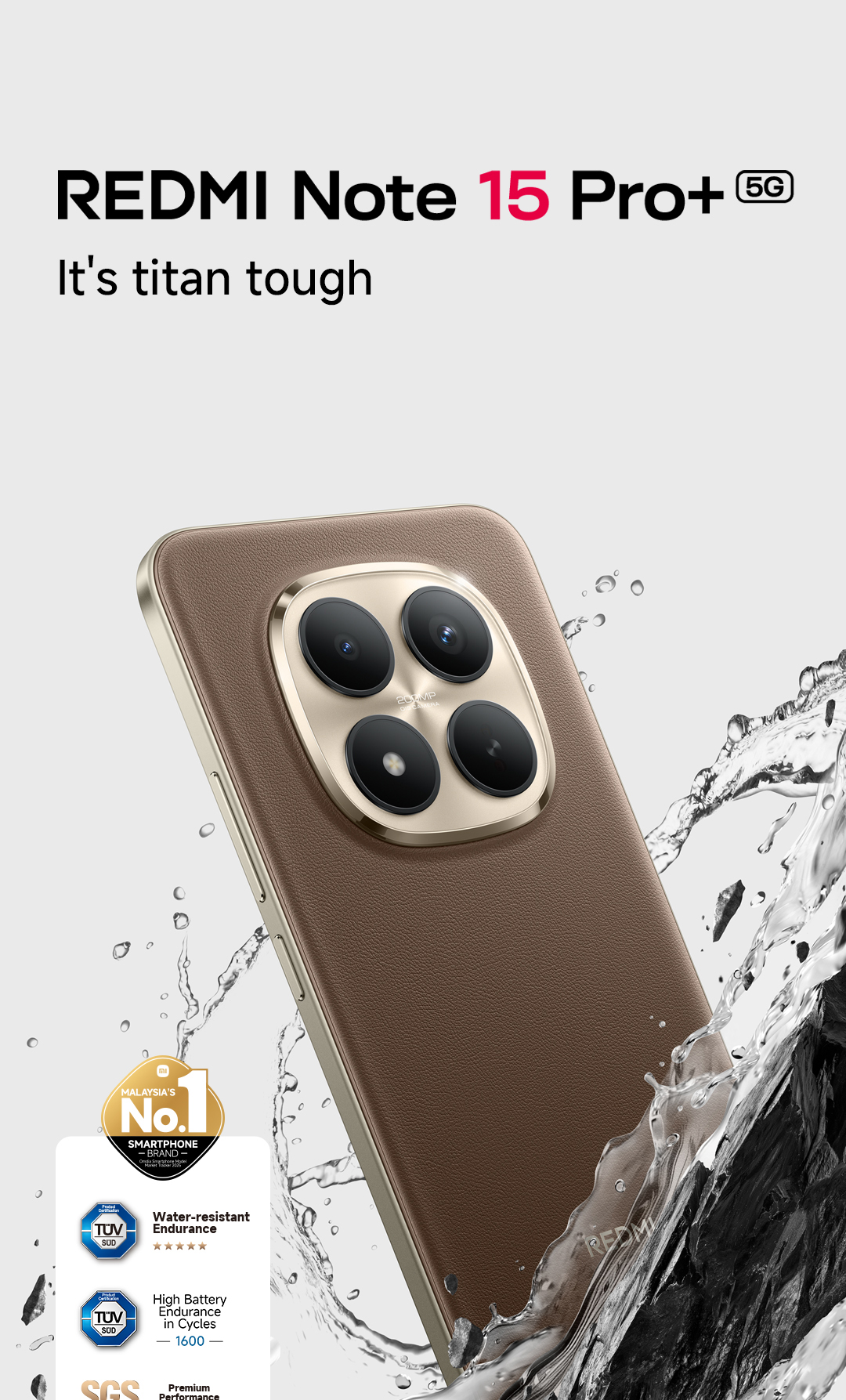 New REDMI Note 15 Pro+ 5G Smartphone | 12GB+256GB/12GB+512GB, 6500mAh ...