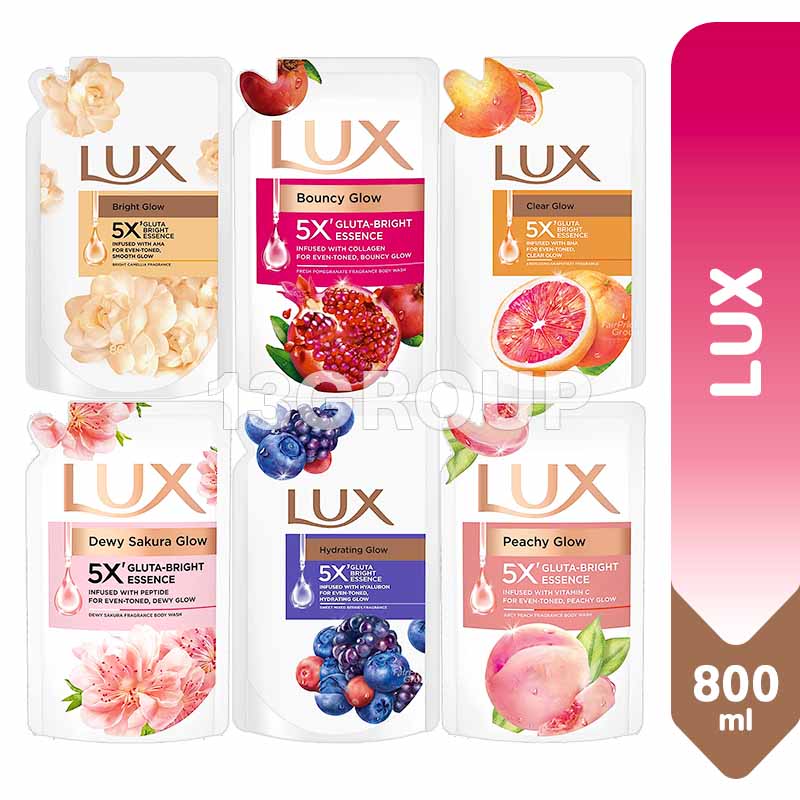 LUX Body Wash Refill Pack / Shower Cream Gel / Rich Luxurious Lather ...