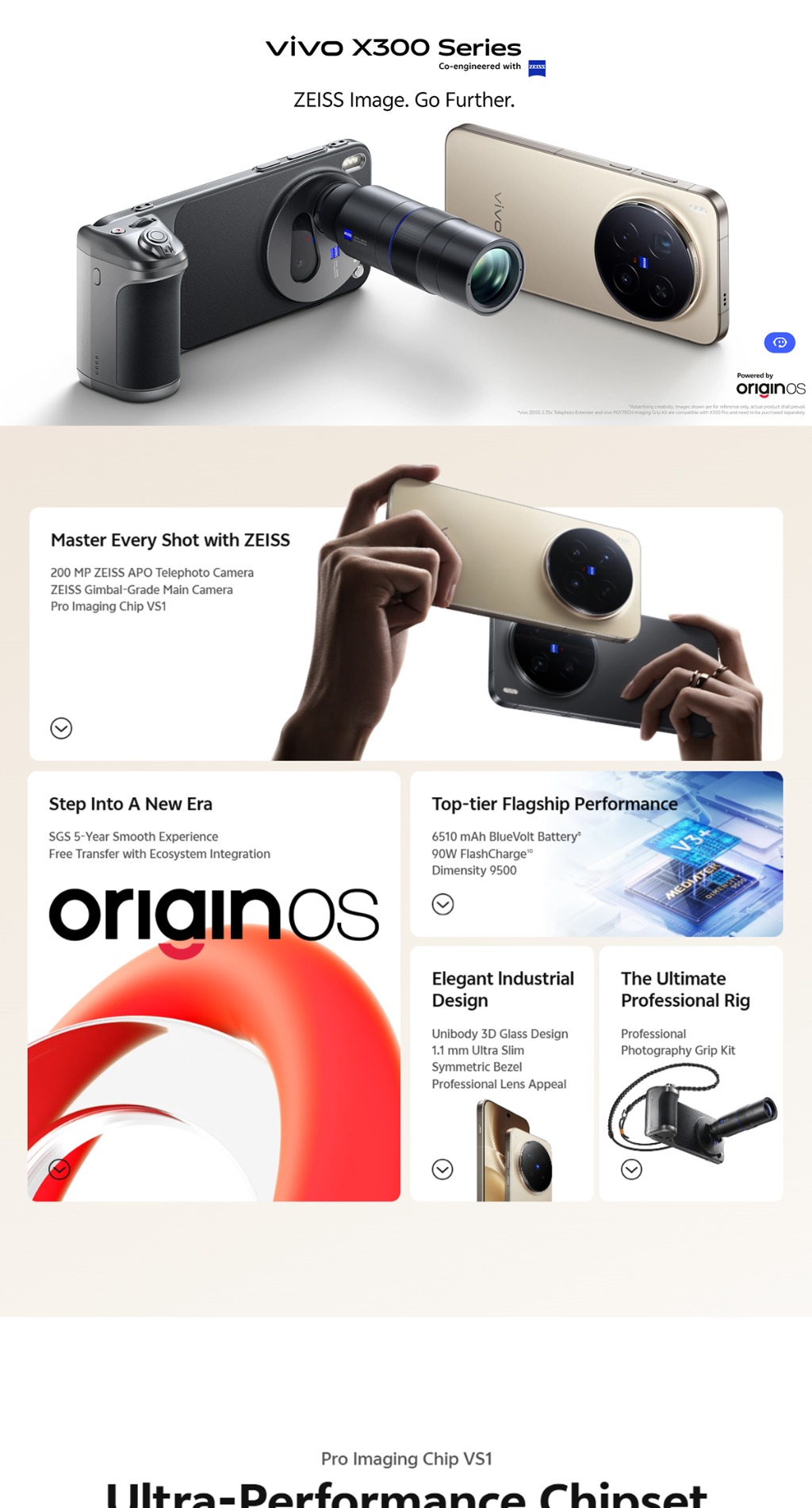 vivo X300 5G 16GB+16GB Extended RAM + 512GB | eSIM | 90W FlashCharge ...