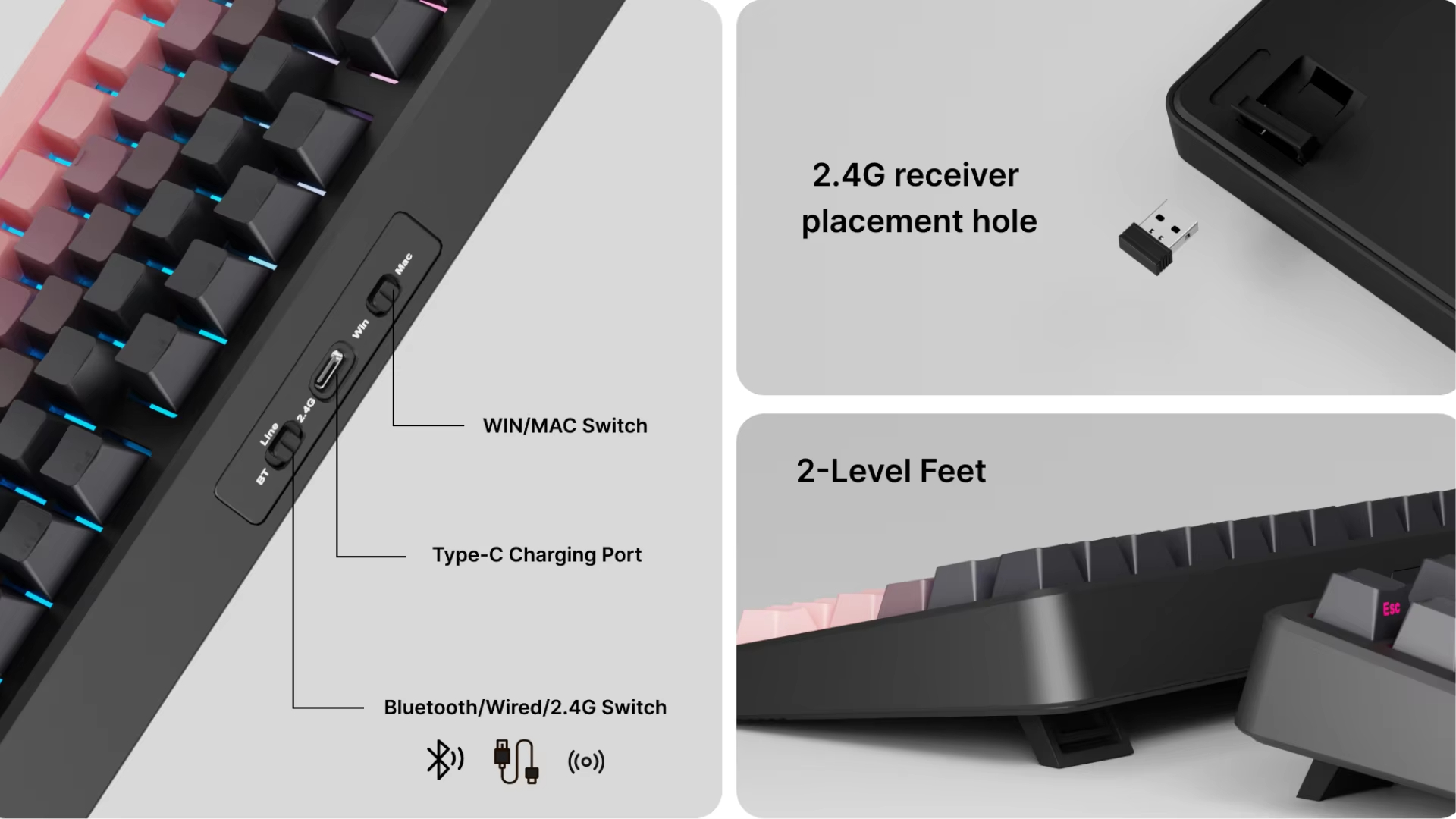 【SG IN STOCK】EWEADN X87 10000mAh 87 Mechanical Keyboard Phoenix linear ...