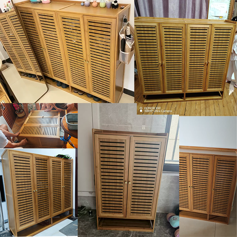 ⚡RADIANT Super durable Louver Door Shoe Cabinet Breathable Anti-Mold ...