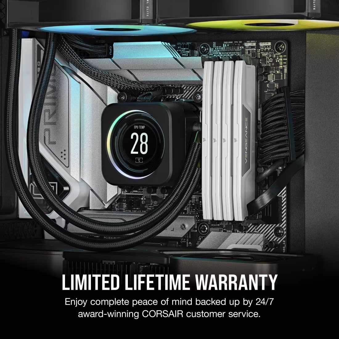 CORSAIR VENGEANCE DDR5 16/32GB 6400MHZ - INTEL + RYZEN EXPO White ...