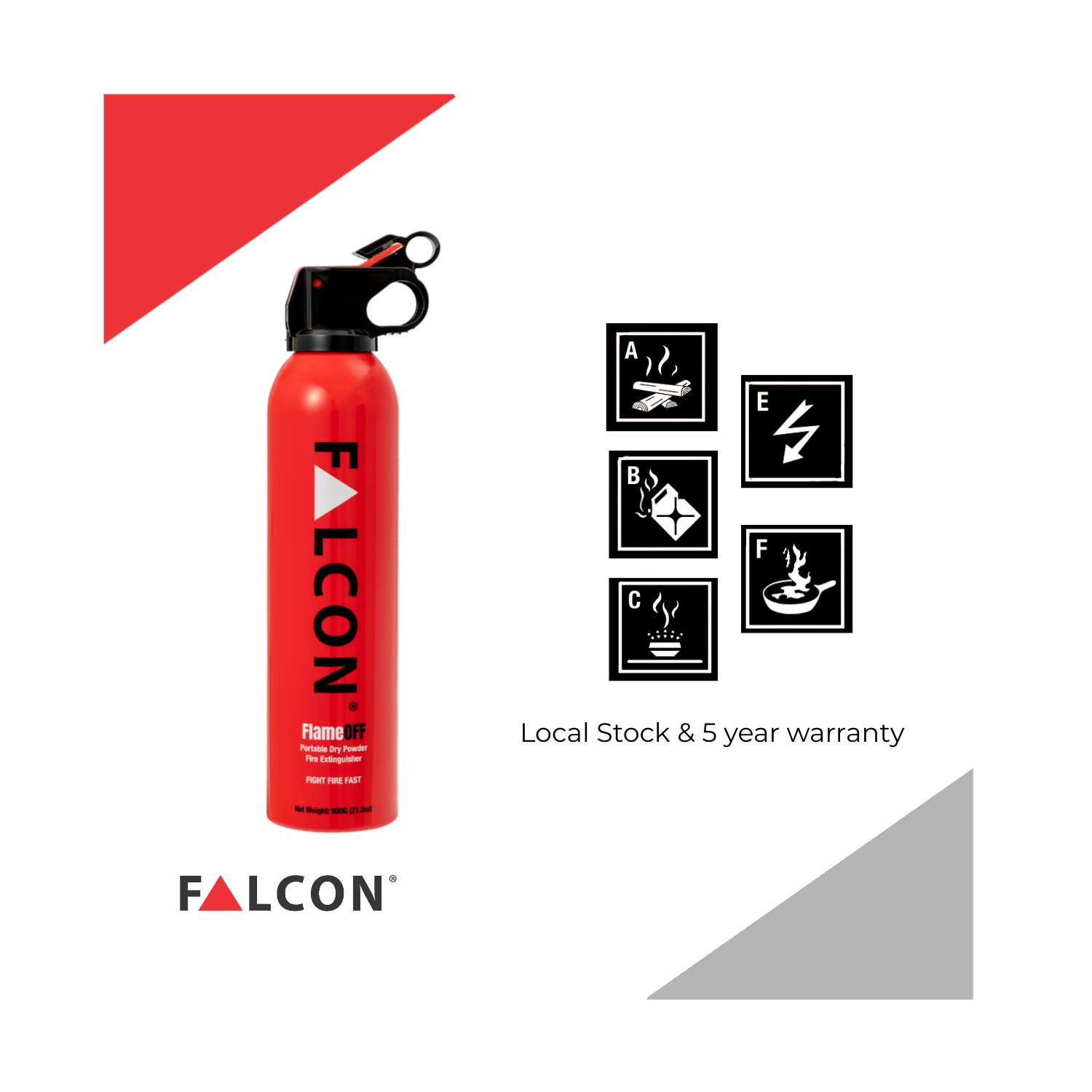 [Local SG] FALCON – Premium Portable Fire Extinguisher | FLAMEOFF Fight ...