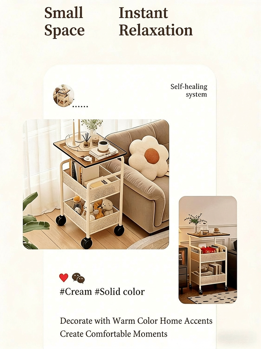 IKEA shelves/small carts/storage/side tables/coffee tables all made of ...