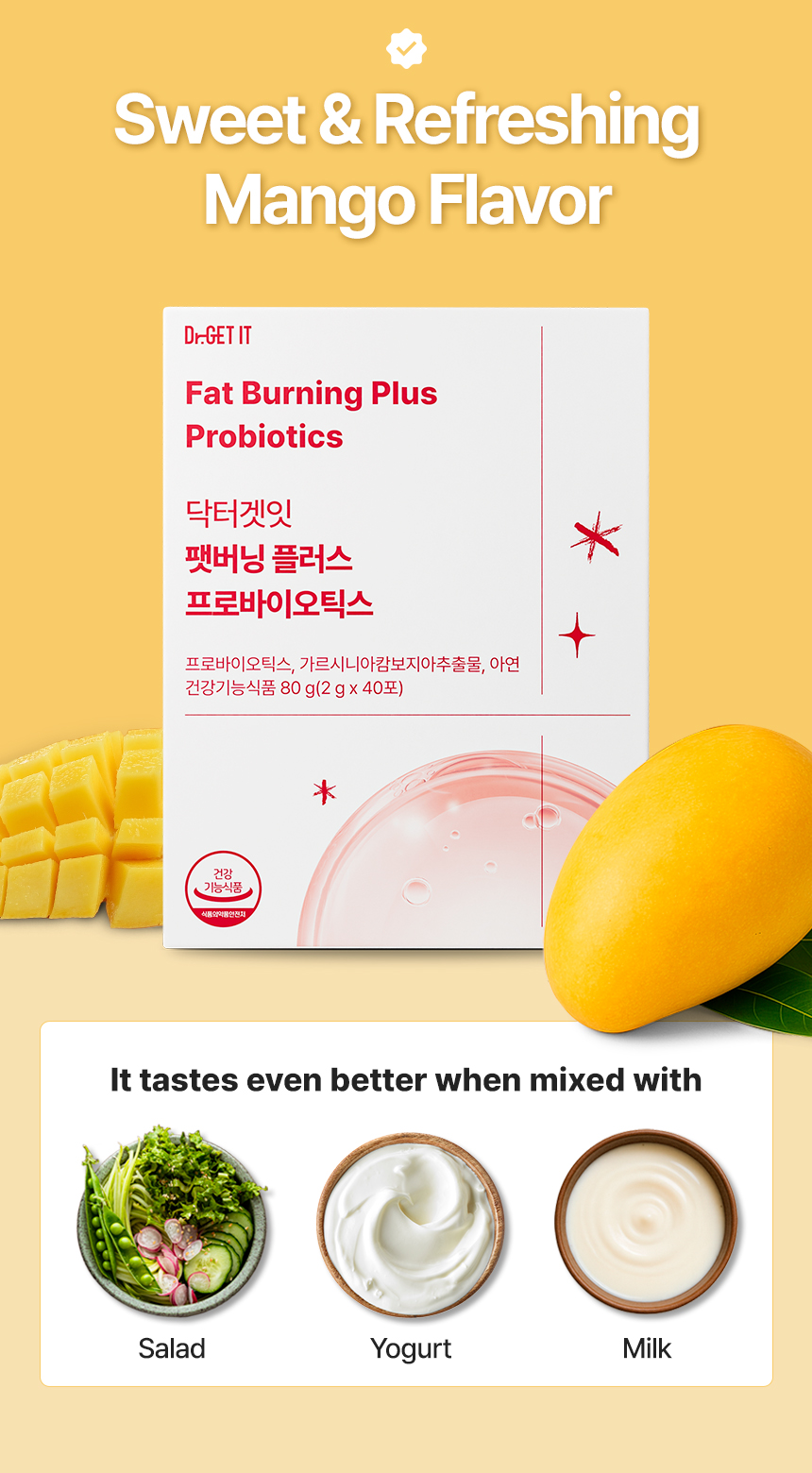 Dr.GET IT Fat Burning Plus Probiotics 400 Billion CFU with Garcinia ...