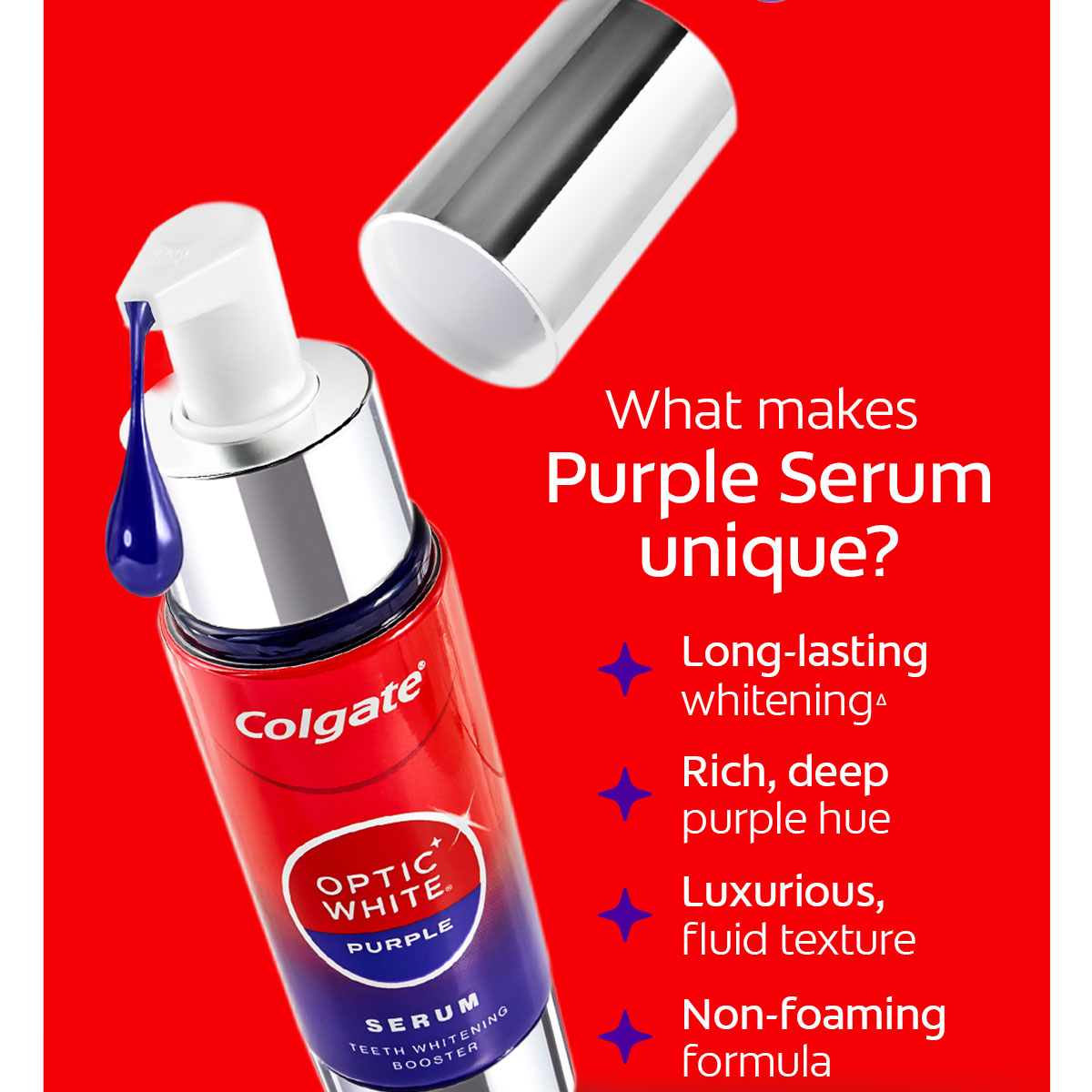 Colgate Optic White Purple Teeth Whitening Serum 40ml + FREE 1x IU x ...