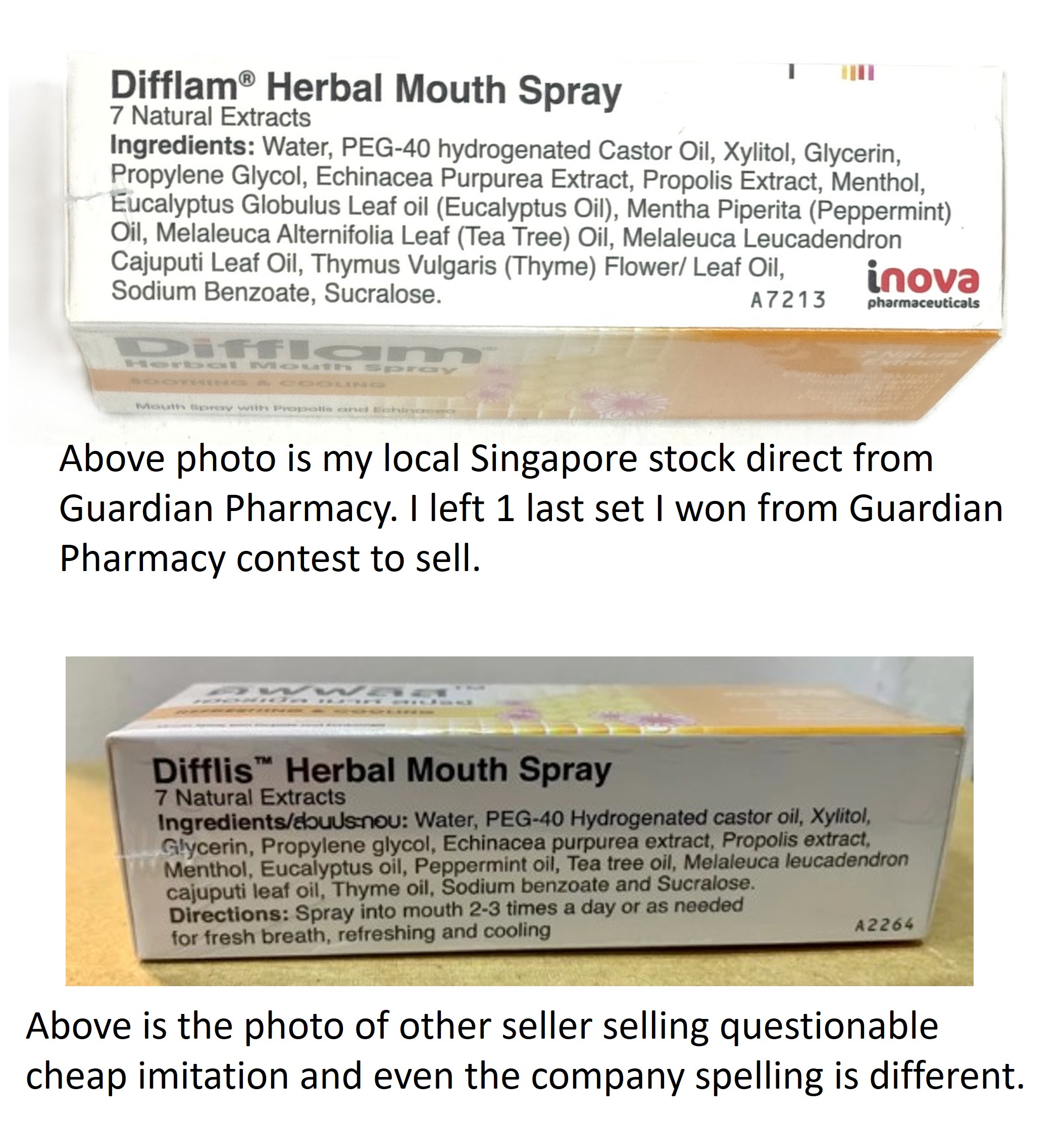 DIFFLAM Herbal Mouth Spray 15ml (expire June 2026) | Shopee Singapore