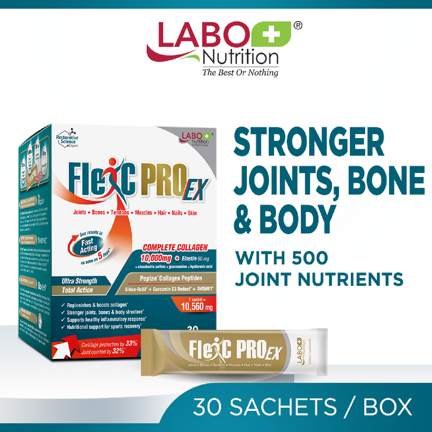 LABO NUTRITION FlexC PRO EX Dietary Supplement Sachet (Joint, Bone ...