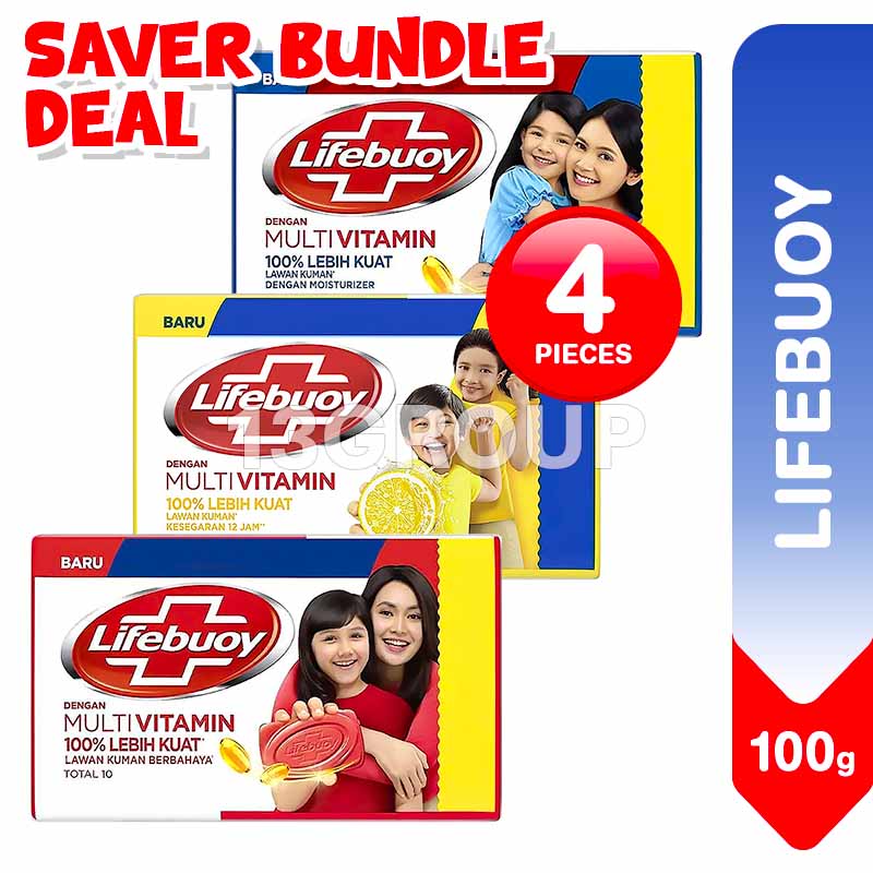 Lifebuoy Multi Vitamin Soap Bar / Antibacterial Body Soap Daily ...