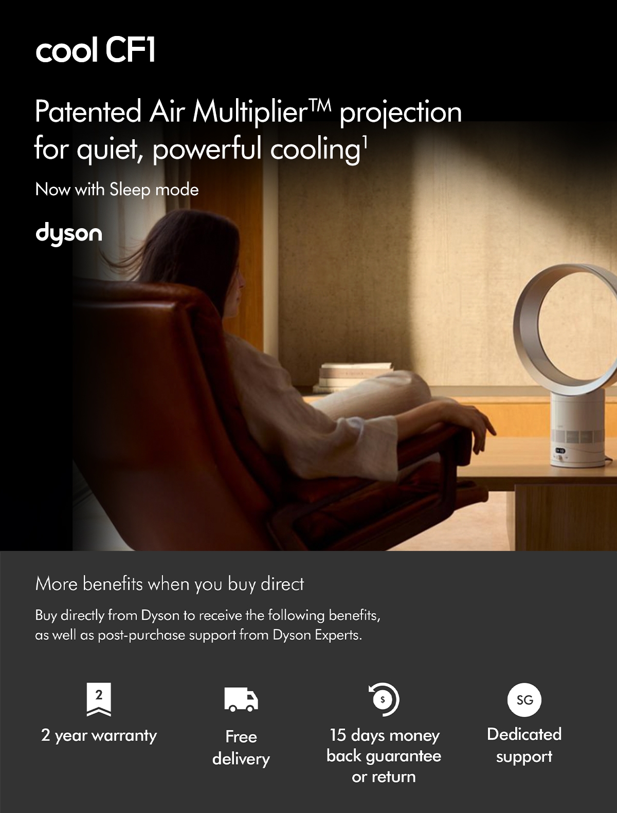 [New launch] Dyson AM12 Cool CF1 Cooling Fan (White/Silver) | Shopee ...