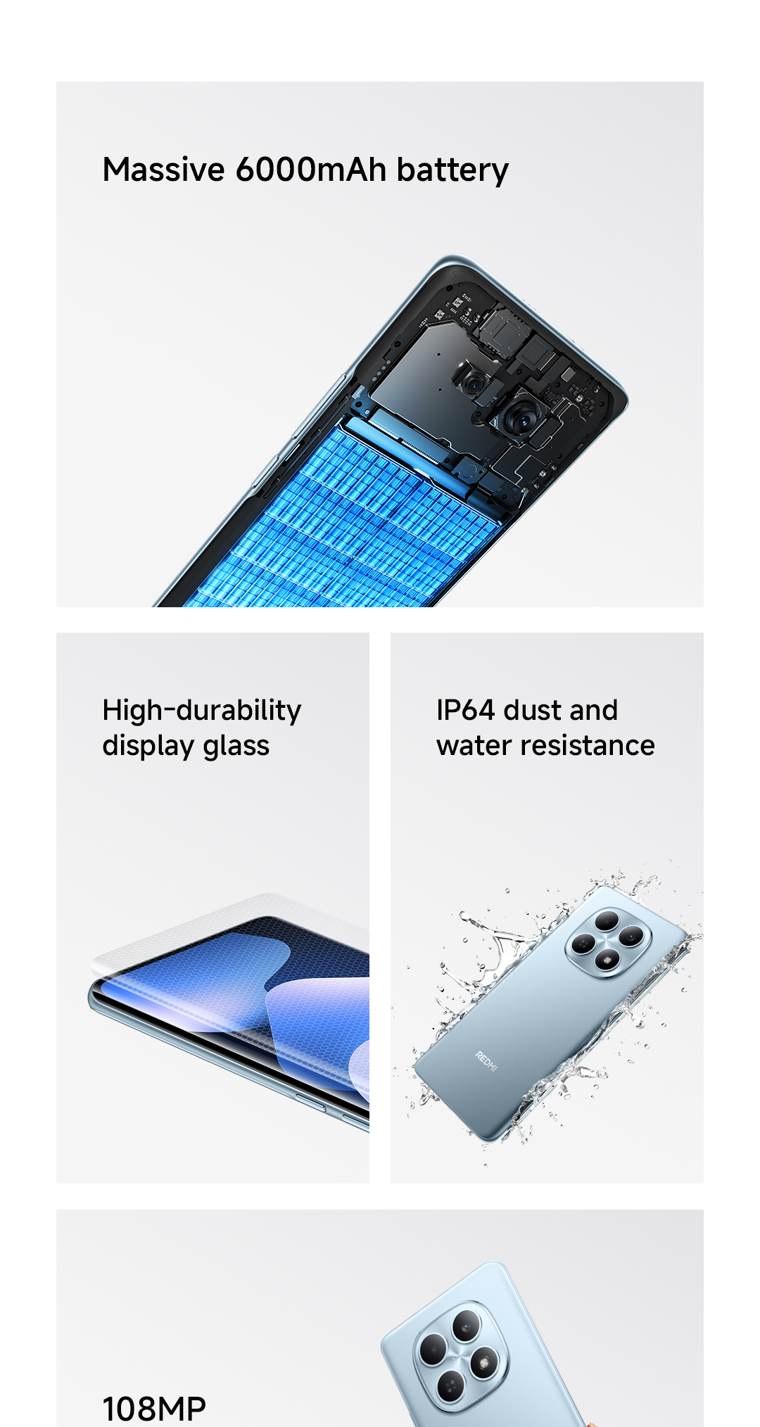 New REDMI Note 15 Smartphone | 6GB+128GB, Massive 6000mAh battery, High ...