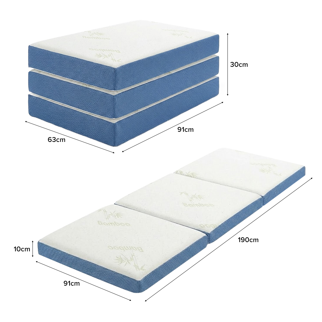 JIJI.SG DREAMAX Vibeflex Trifold Bamboo Knitted Foam Mattress 4 Inch ...
