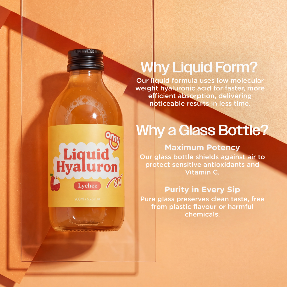 OMY Liquid Hyaluron Internal Hydration Drink 5-Day Supply (Recommended ...