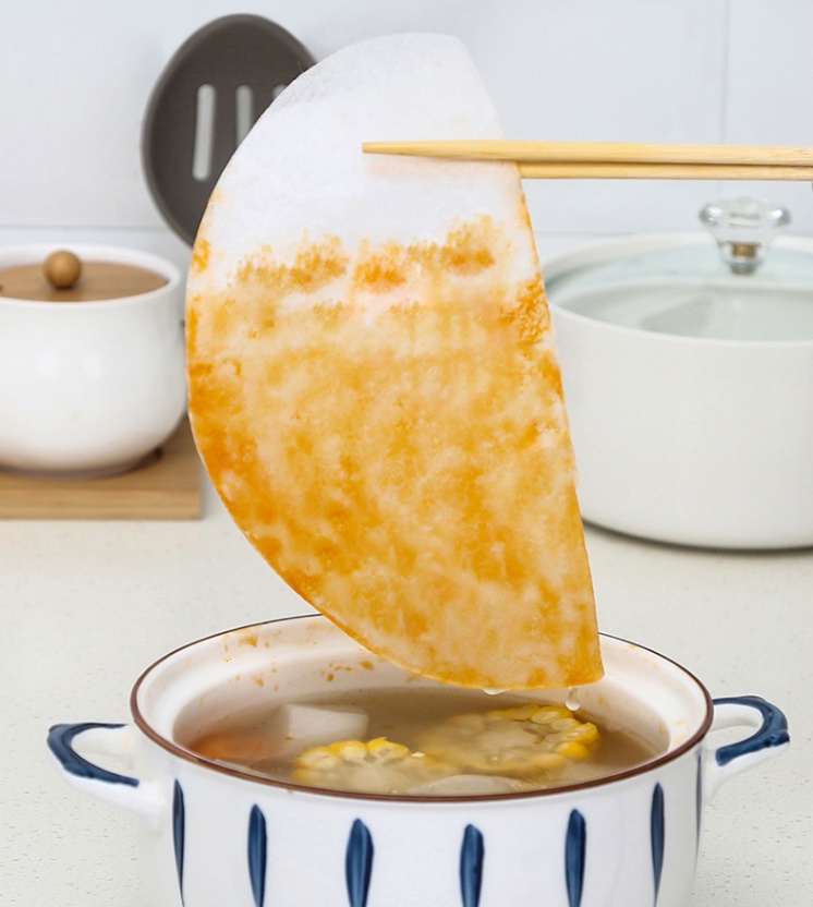 🍀SG stock🍀𝟭𝟮𝗽𝗰𝘀/𝗯𝗮𝗴 Absorption paper / Food soup oil absorbing sheet ...