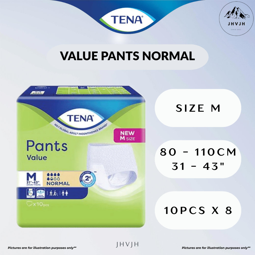 [CARTON DEAL] Tena Adult Diapers PANTS Normal Value Series // SIZE M ...