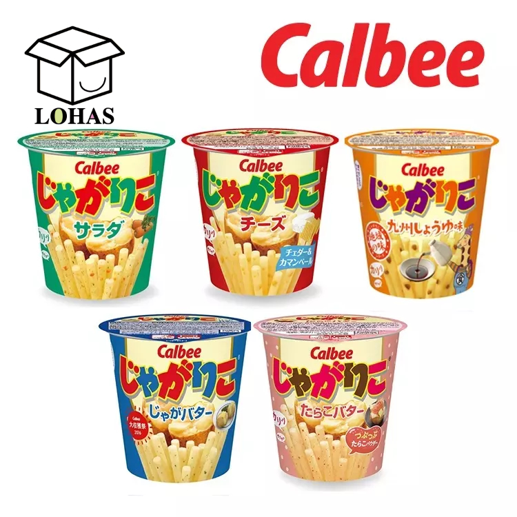 Jagariko Japan Calbee Assorted Flavour fries chips snack cup butter ...