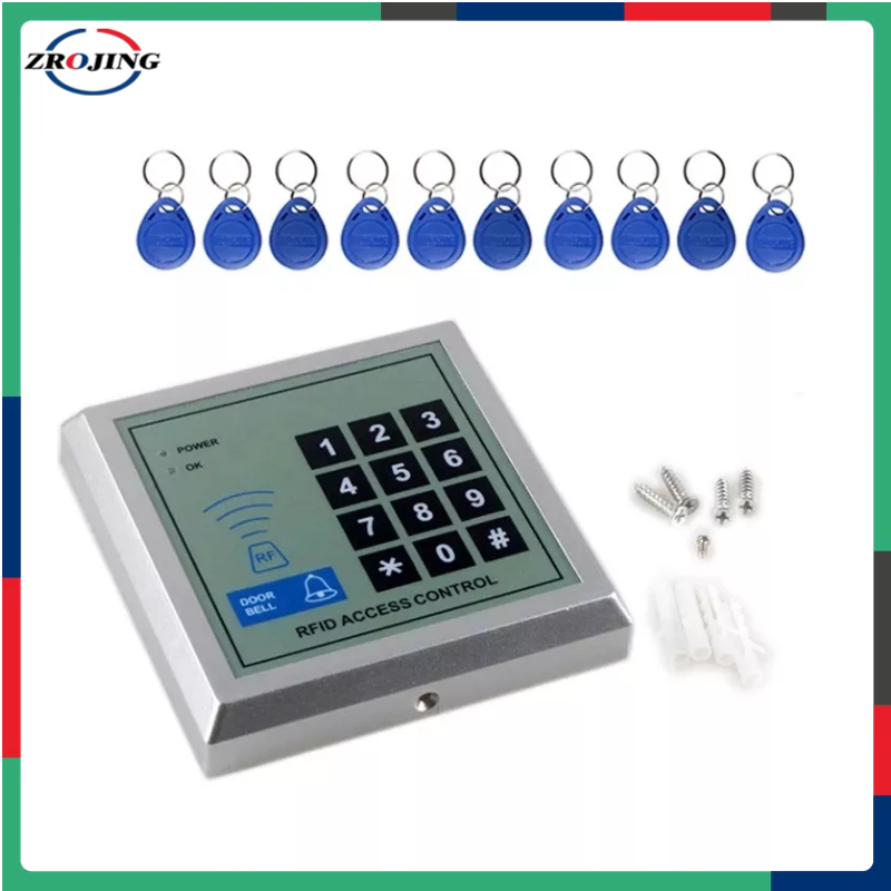 2000 Users Capacity Simple Rfid EM ID Card Reader 125kHz WG Password Keyboard To Enter Access ...