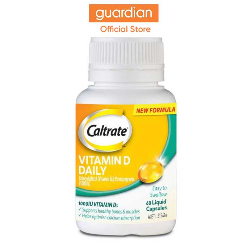 Caltrate Vitamin D 1000Iu, 60 Tablets | Shopee Singapore