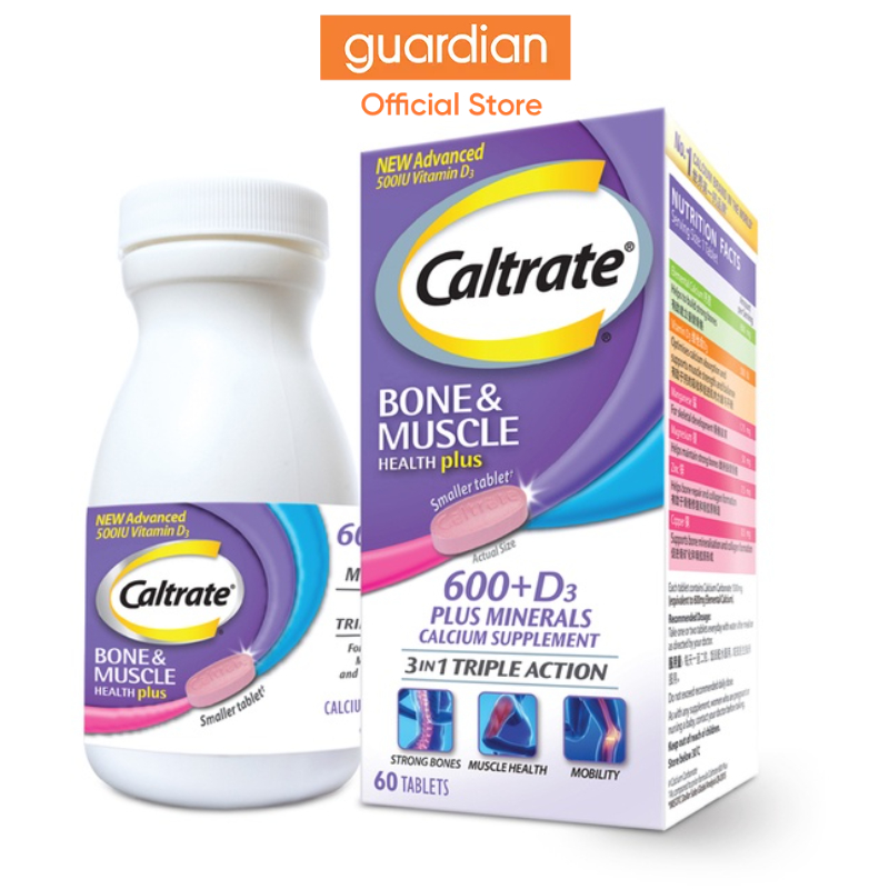 Caltrate 600+D 500Iu Calcium Supplement, 60 Tablets | Shopee Singapore
