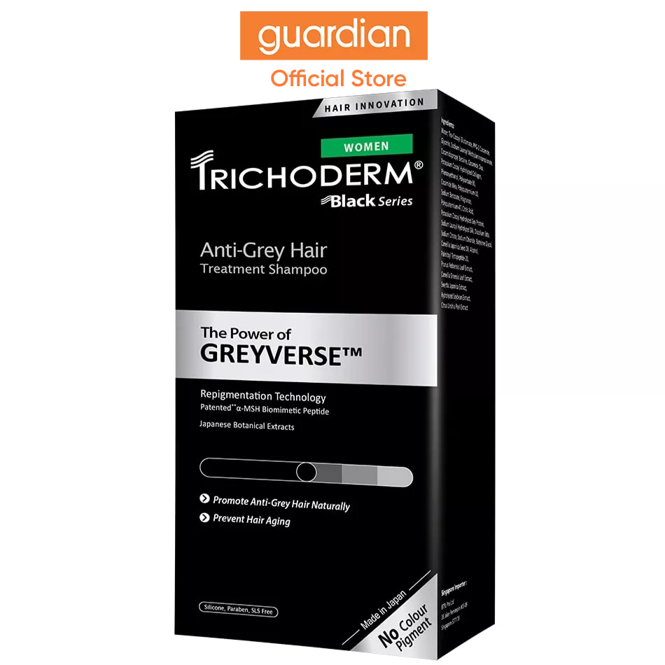 Trichoderm Black Series Anti Grey Hair Treatment Shampoo Women, 200ml ...