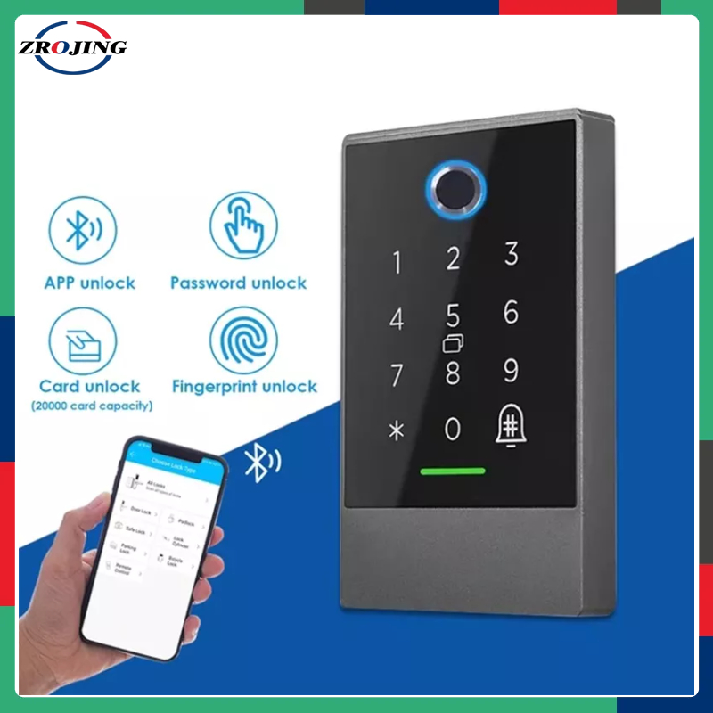 Waterproof 13.56Mhz Access Control Reader Fingerprint Door Lock App ...