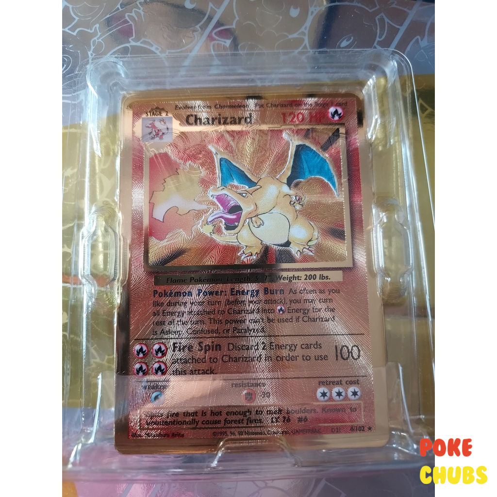 25TH ULTRA PREMIUM COLLECTION - Charizard - 4/102 - Gold Metal Card ...