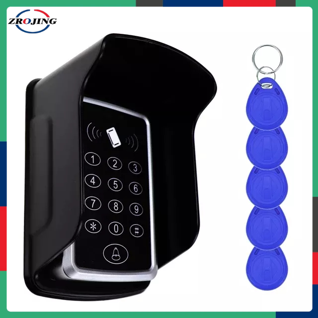 125KHz RFID Access Control Keypad Outdoor Rainproof Cover EM Card ...