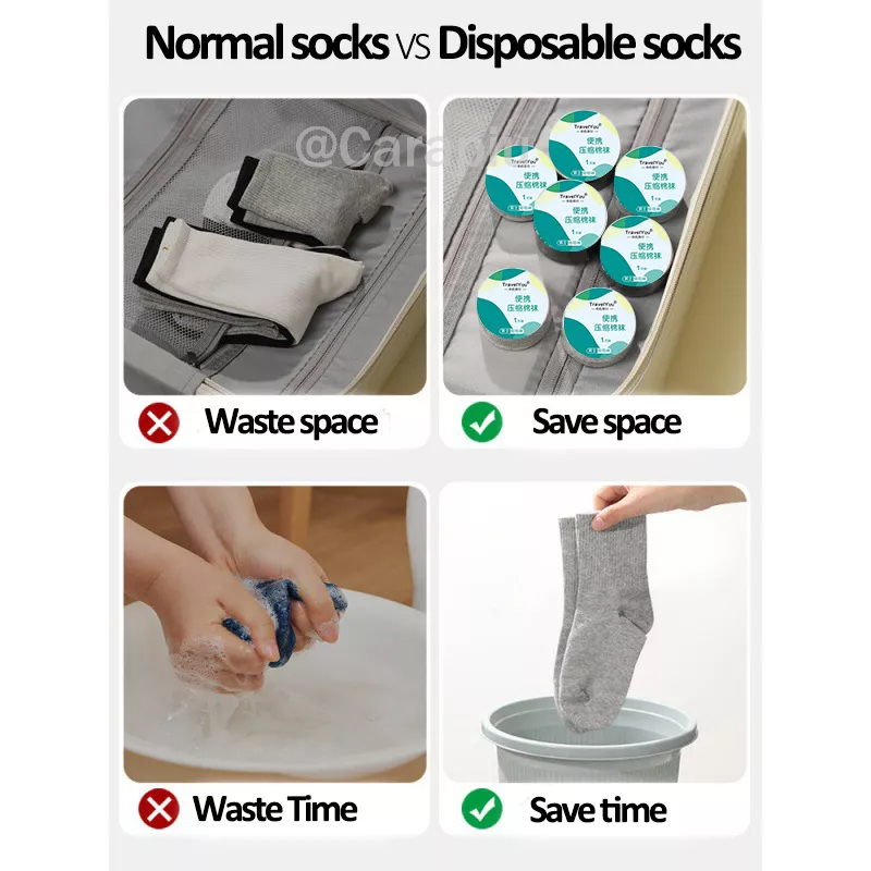 Premium Disposable Socks Compressed Socks for Travel Business trip ...