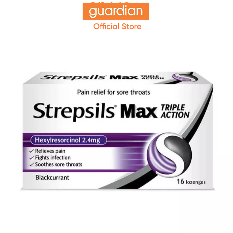 Strepsils Max Blackcurrant Lozenges 16s | Shopee Singapore