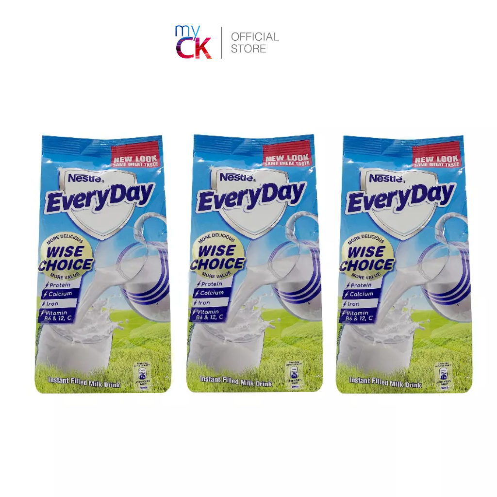 (Bundle of 3) Nestle EVERYDAY Instant Filled Milk Powder 600g | Shopee ...