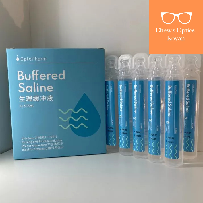 (SG Ready Stock) 10 x 15ml OPTO-PHARM Buffered Saline Tubes Travel Pack ...