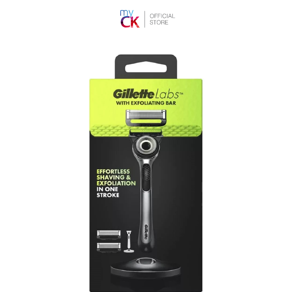Gillette Labs with Exfoliating Bar Razor (1 Handle + 2 Blade Refills ...