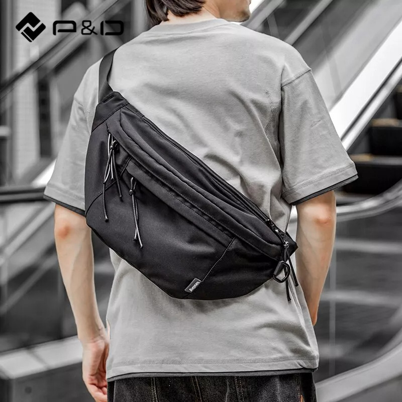 P&D Crossbody Bag Men Waist Pouch 6L Slingbag Fanny Sports Gym Cycling ...