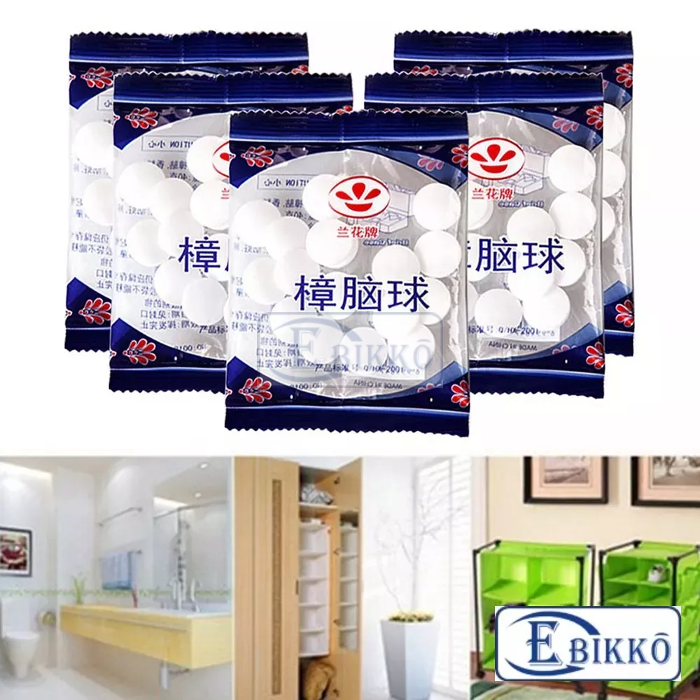 *Ready stock*Naphthalene balls moth balls snow white toilets cupboards ...