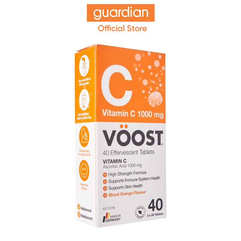 Voost Vitamin C Effervescent Vitamin Supplement 40 Tabs | Shopee Singapore